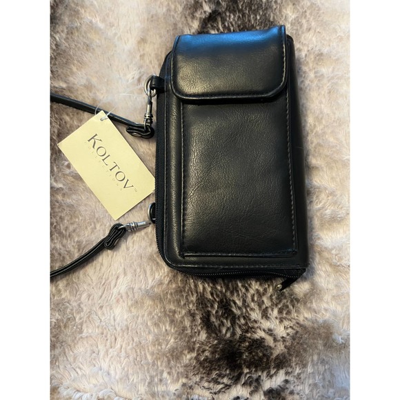 Koltov | Bags | Koltov Black Wristlet Wallet With Removable Crossbody ...